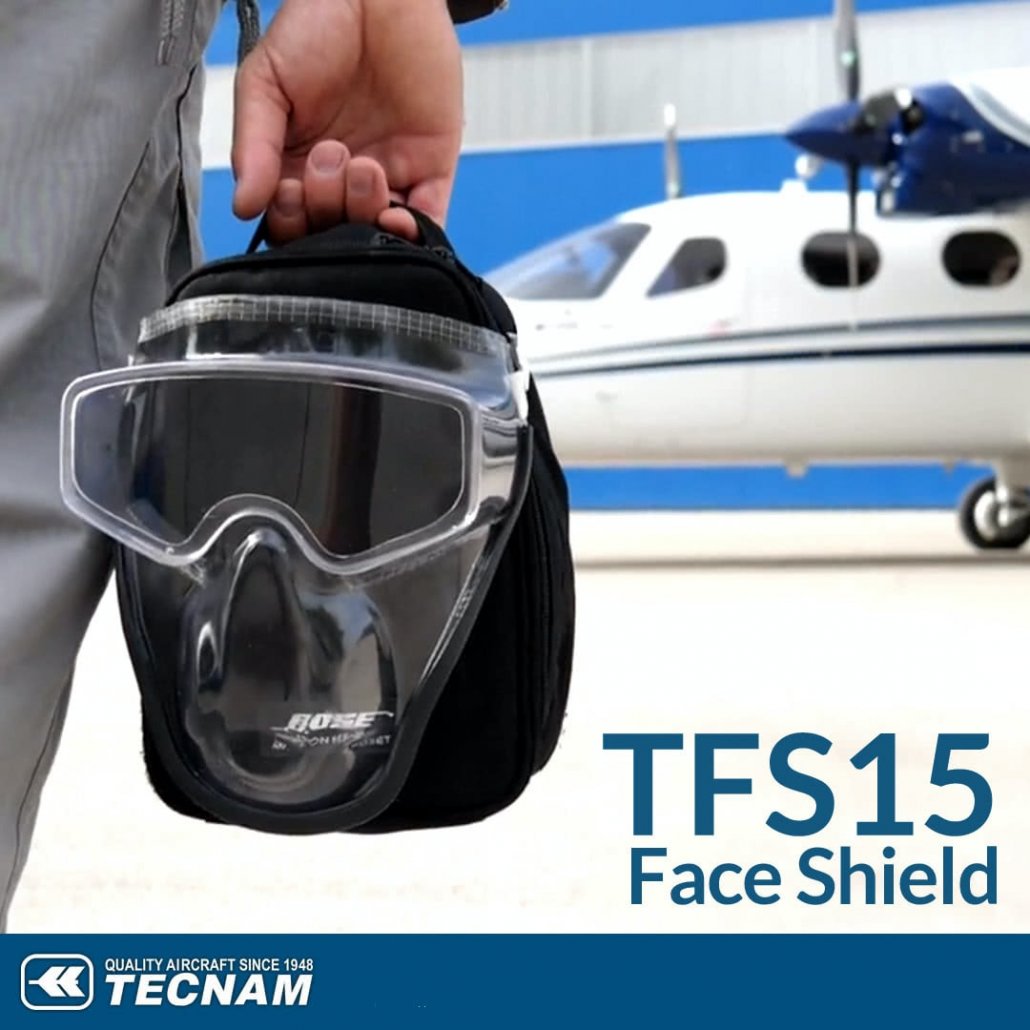 Pilots Face Shield: Tecnam TFS-15 | Grupo One Air