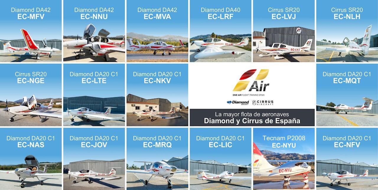 Aircraft Fleet, key to choosing the best school | Grupo One Air